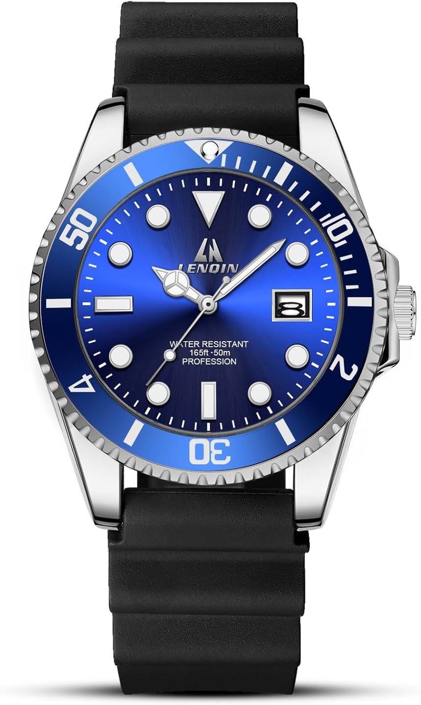 Mens Watches Waterproof Watches for Men Analog Quartz Watch Men's Wrist ...