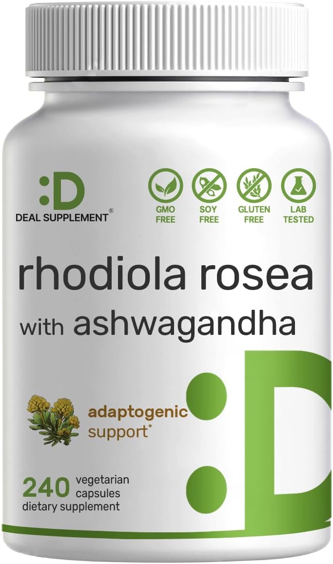 Amazon.com: DEAL SUPPLEMENT Rhodiola Rosea with Ashwagandha 5,000mg Per ...