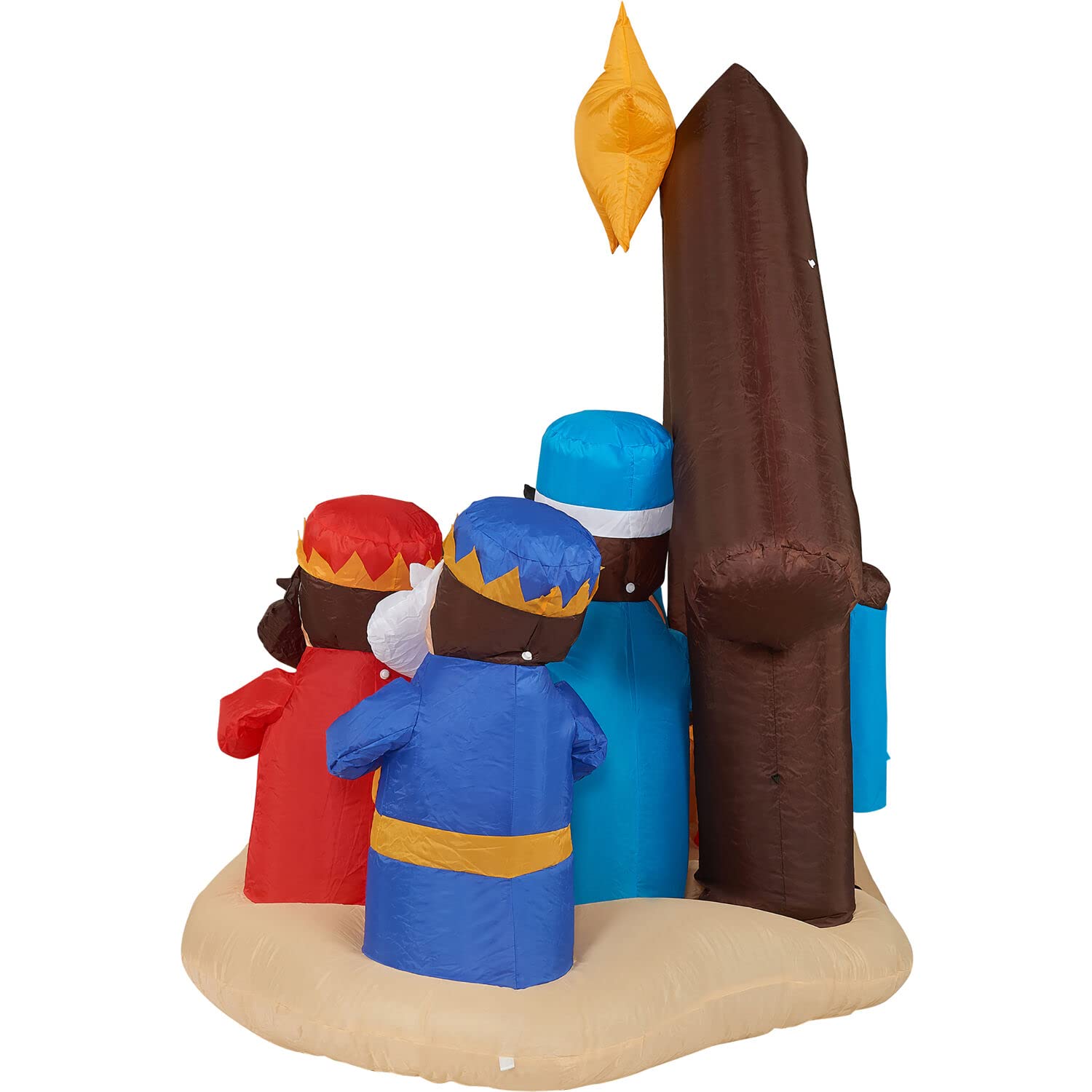 Christmas Time 6.5-Ft. Wide Nativity Scene Inflatable with LED Lights ...