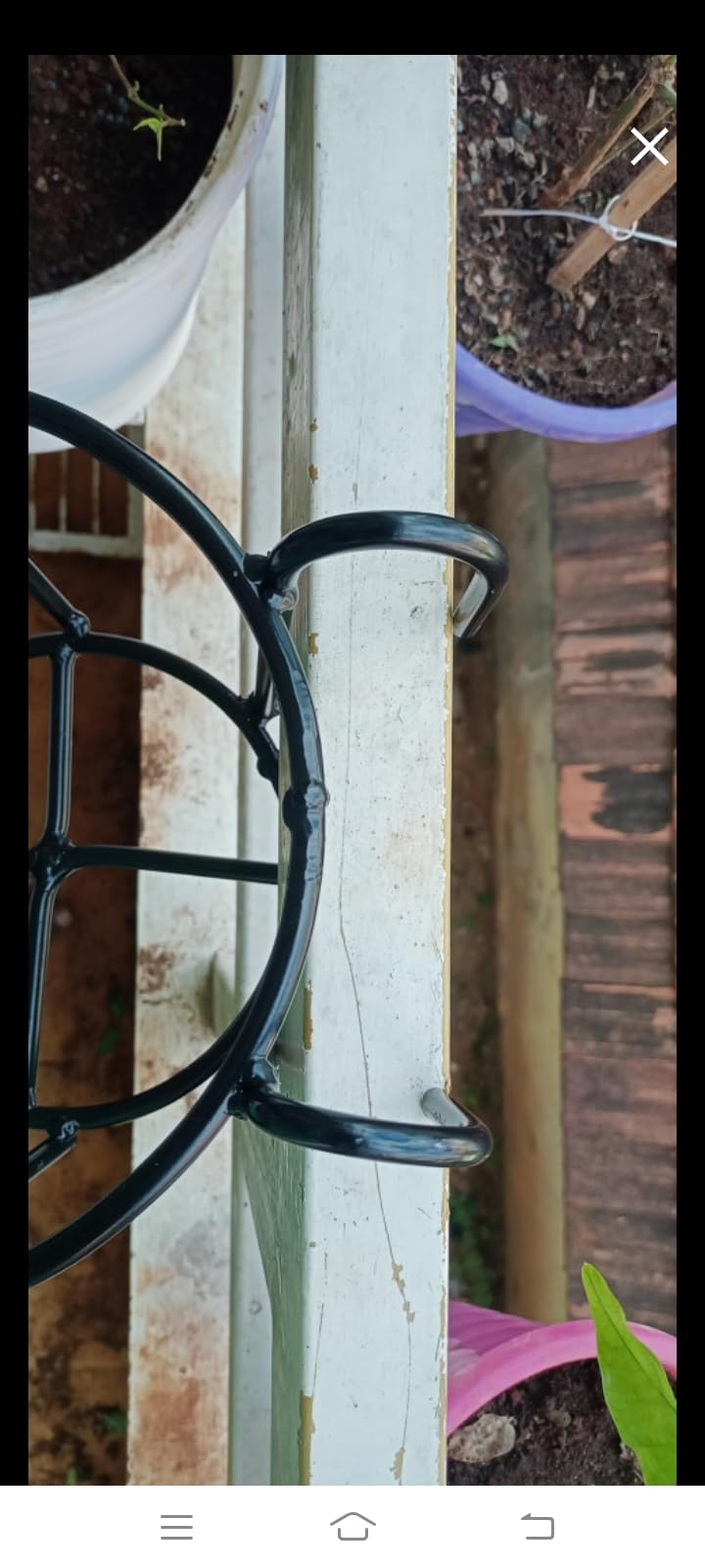 TrustBasket Round Pot Railing Hanger(Set of 4) | Heavy Duty Durable ...