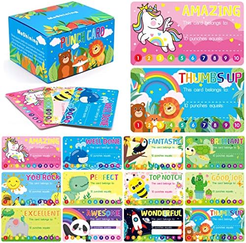 Amazon.com : Behavior Punch Cards 384 Pack Teacher Supplies Incentive ...