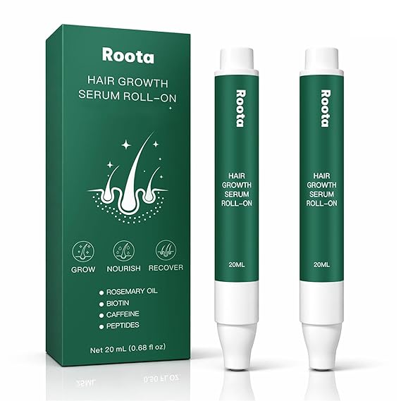 Amazon.com : Roota Hair Growth Serum Roll-On, Roota Hair Revival Serum ...
