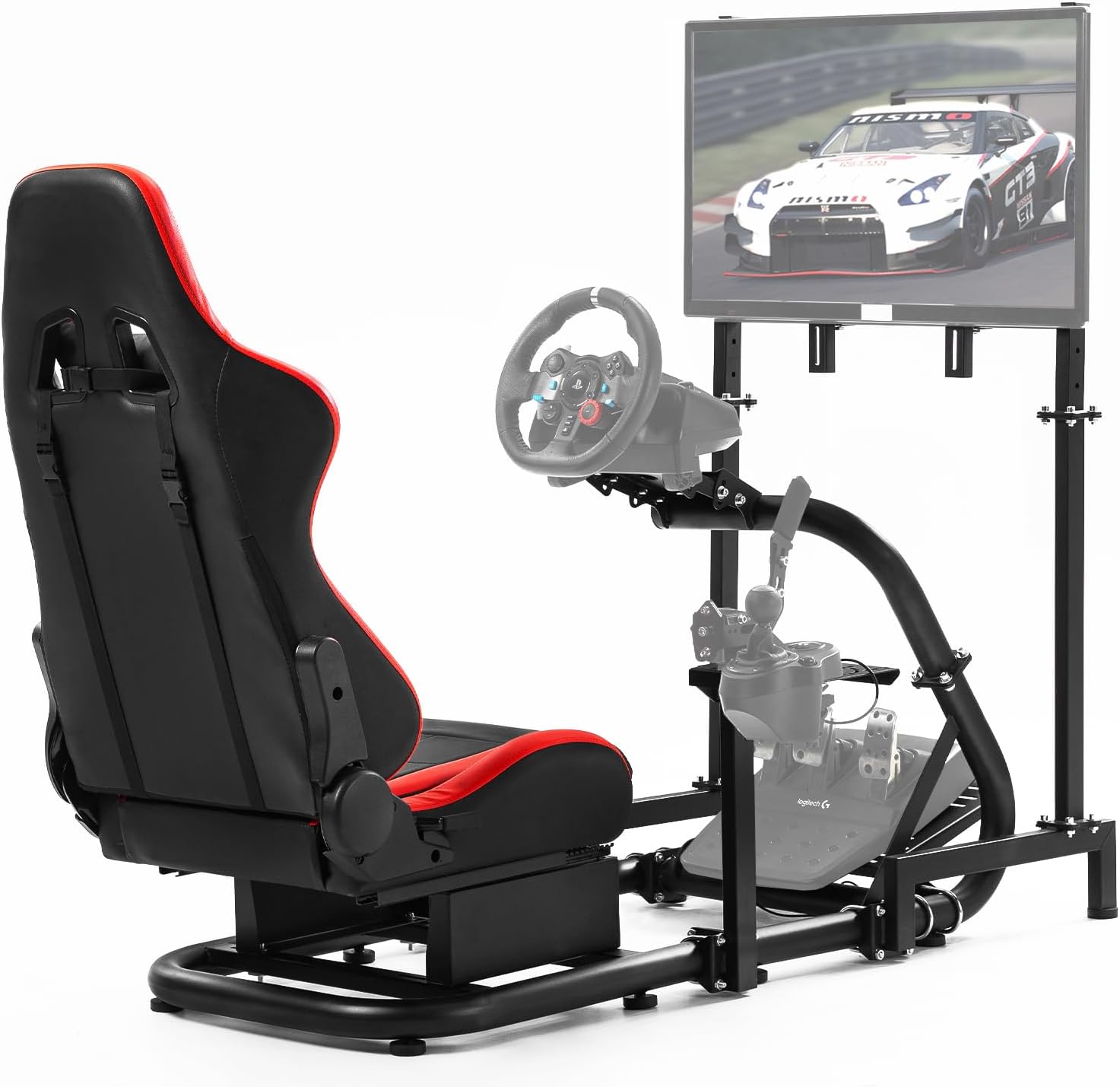Amazon.com: Dardoo G920 Racing Sim Cockpit with Monitor Stand ...
