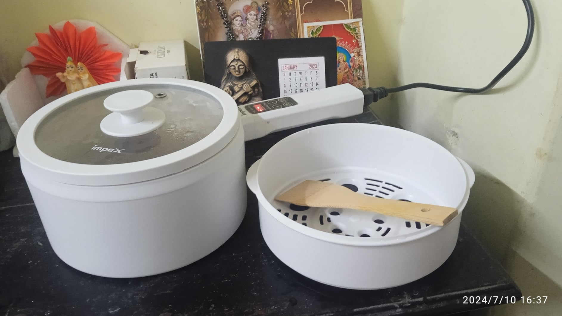 Buy Impex Plastic Electric Pan For Cooking | Multi-Purpose Electric ...