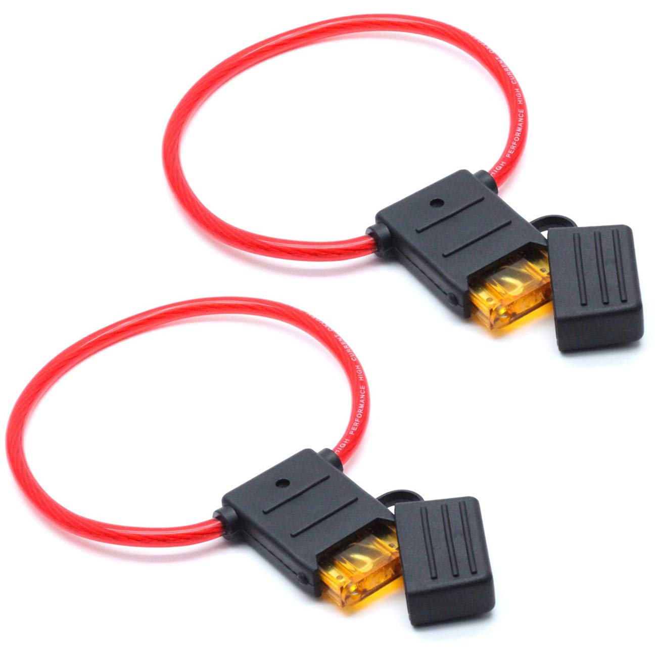 Snapklik.com : AUTUT 2 Pcs Automotive In-line Blade Fuse Holder For ...