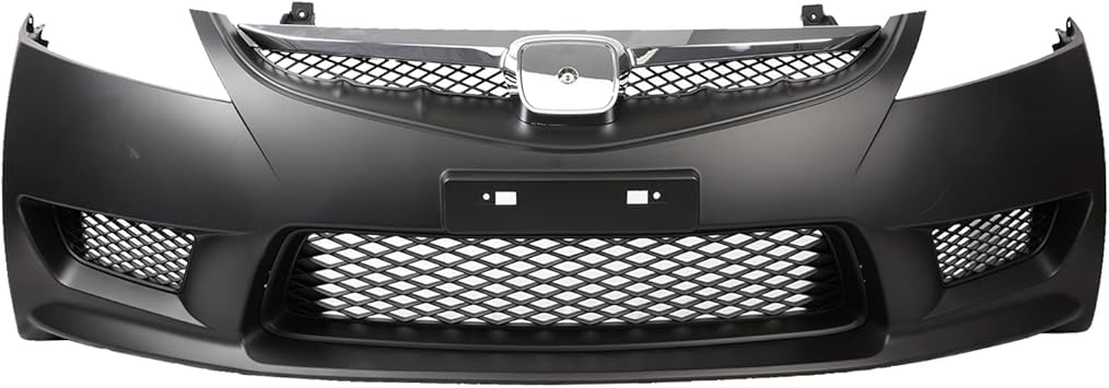 Amazon.com: HOUGEET Type R Style Front Bumper Kit Replacement W/Grille ...