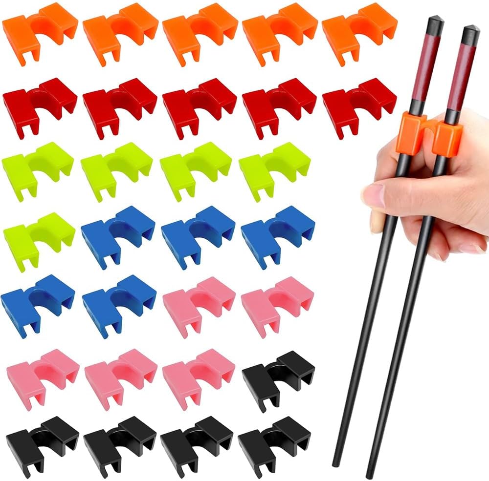 Amazon.com: JapanBargain 2213, Reusable Training Chopsticks Plastic ...