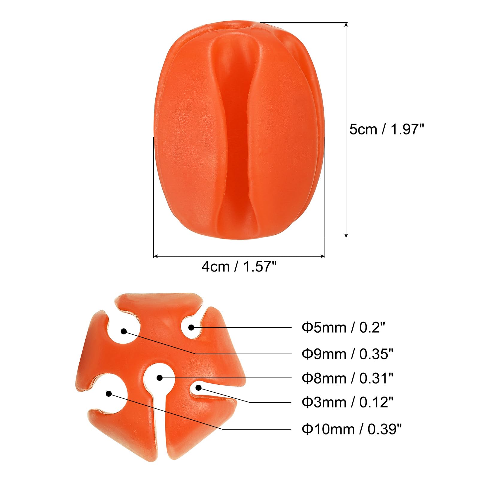 PATIKIL High Elastic Fishing Rod Bundler Holder, 2 Pack 5-Holes Rubber ...