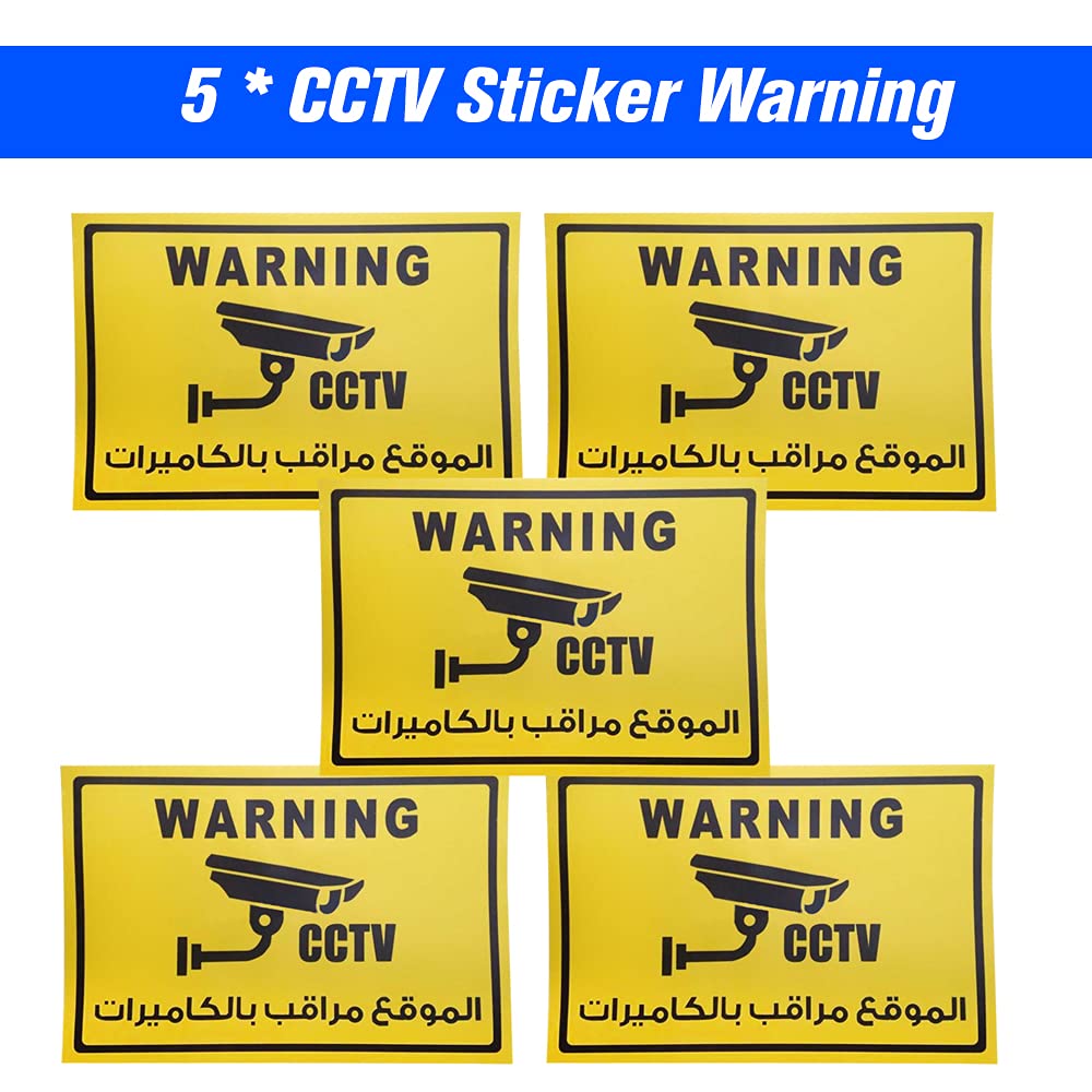 Camera Sticker 5pcs Lot Arab Arabic Warning And Safety Signs ...