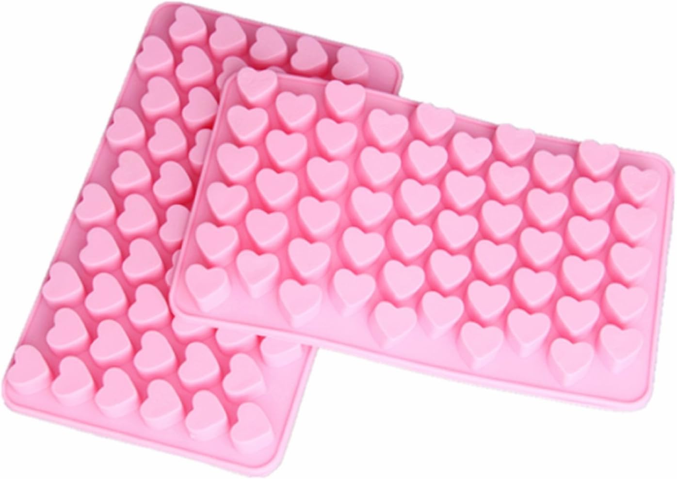 Amazon.com: 2 Pack Heart-Shaped Ice Cube Trays with lid and bin - 48 ...