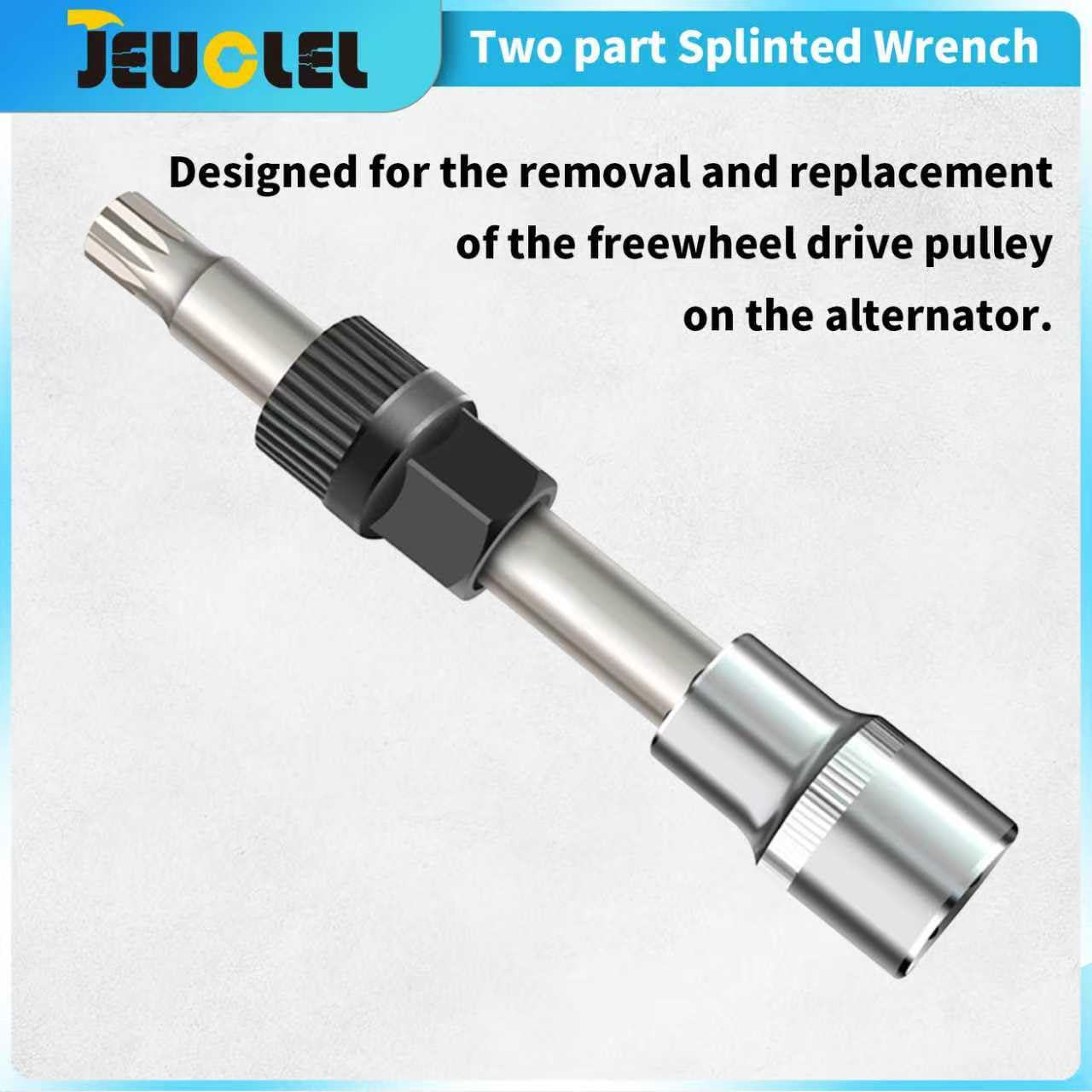 Snapklik.com : 1/2"Dr M10 Alternator Wrench, 33 Teeth Alternator Pulley ...