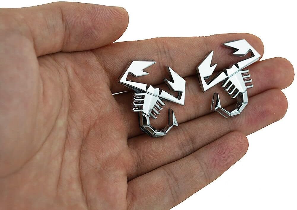 Amazon.com - 2Pc Scorpion Logo Emblem Badge Car 3D Metal Sticker Decals ...