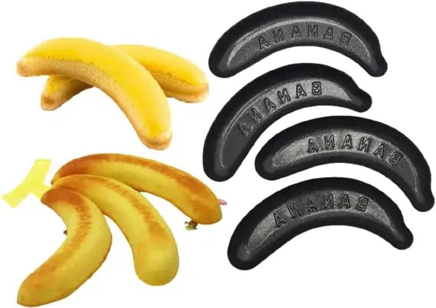 Amazon.com: PALPLUS Banana Shaped Coated Steel Mold Cookie,One Cup Cake ...