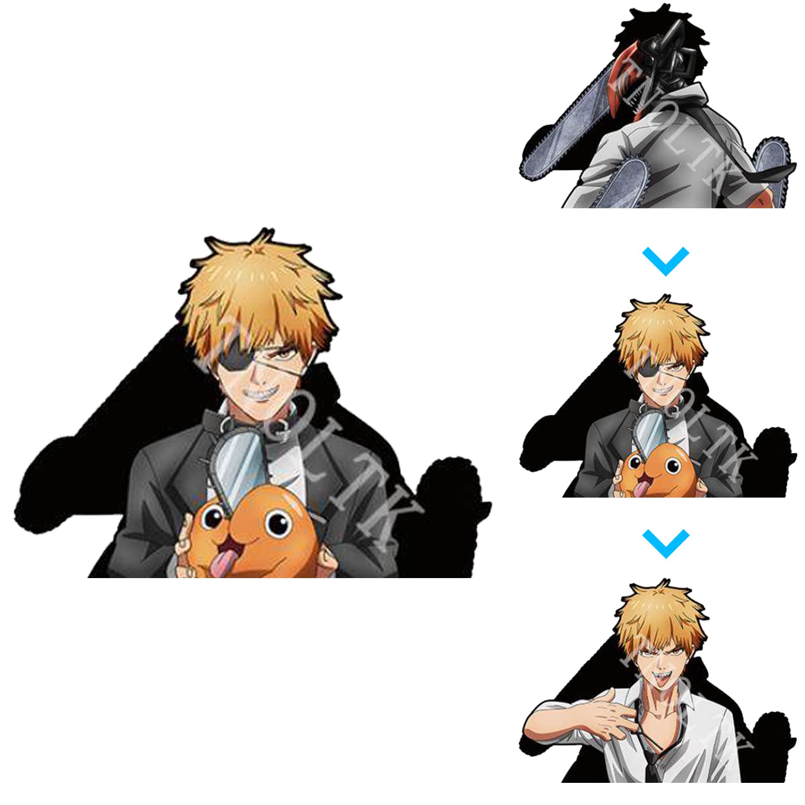 Amazon.com: 3D Motion Anime Car Decals Waterproof Stickers Anime Bumper ...