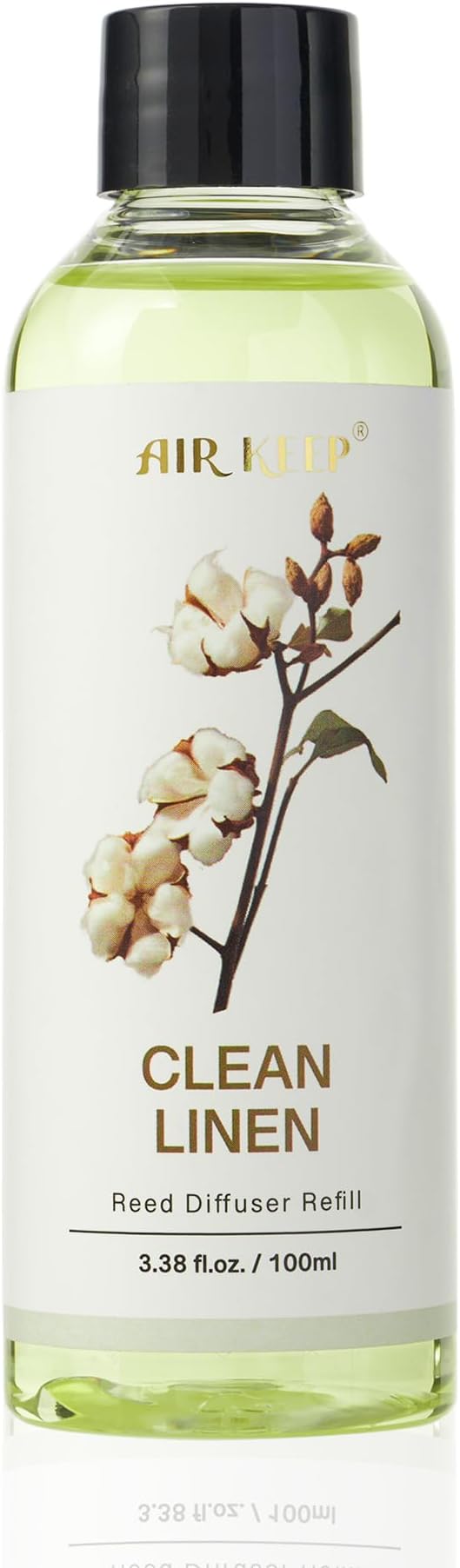 Amazon.com: Airkeep Reed Diffuser Oil Refill/Clean Linen/3.38oz（100ml/1 ...