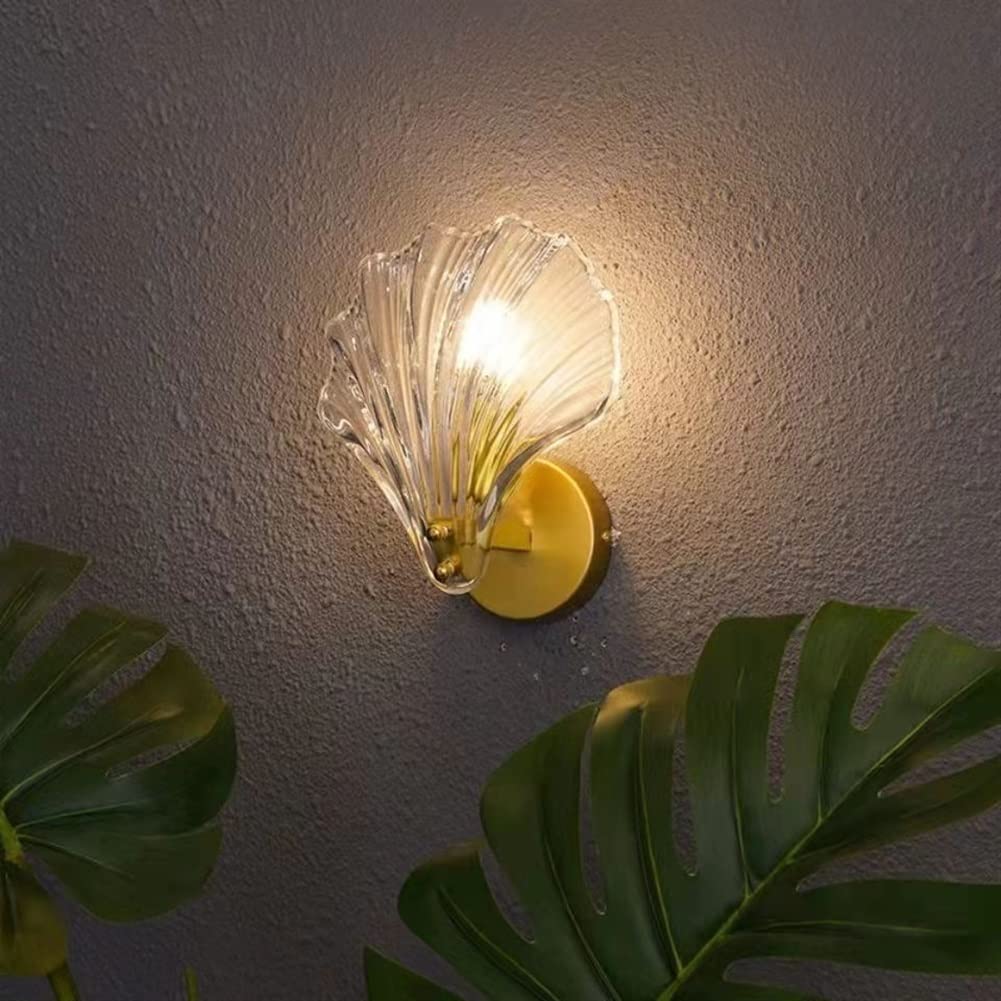 Shell Wall Sconces Lighting Shell Shaped Battery Operated Wall Sconces