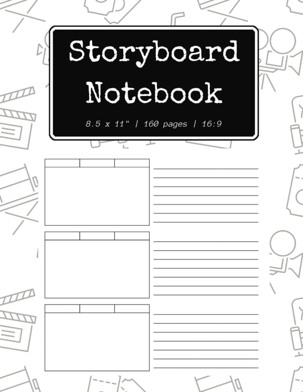 Storyboard Notebook: Sketchbook for Plot Devices Writing, Film ...