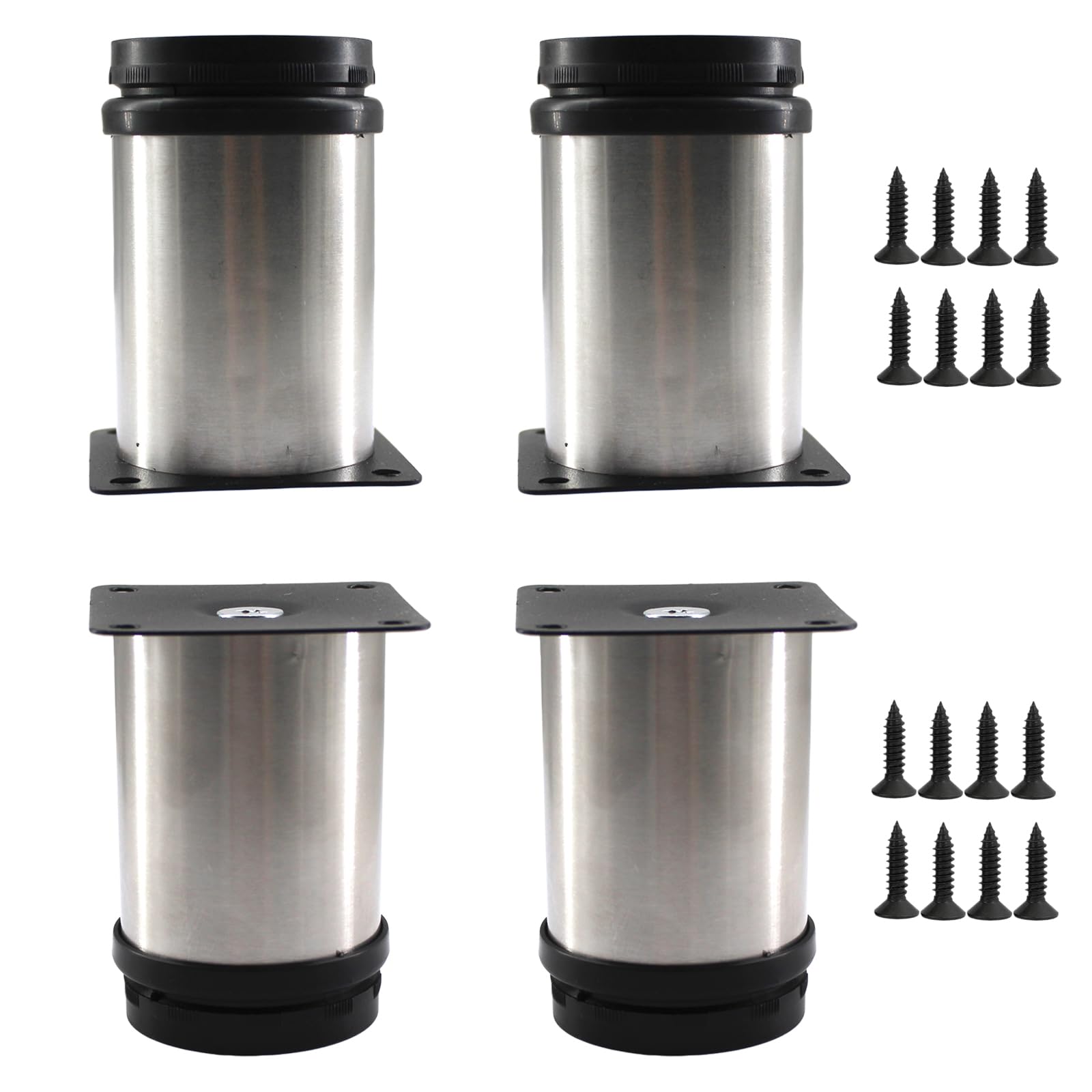 Kitchen Cabinet Levelers GKYZBB 4-Pack Stainless Steel Furniture Legs ...