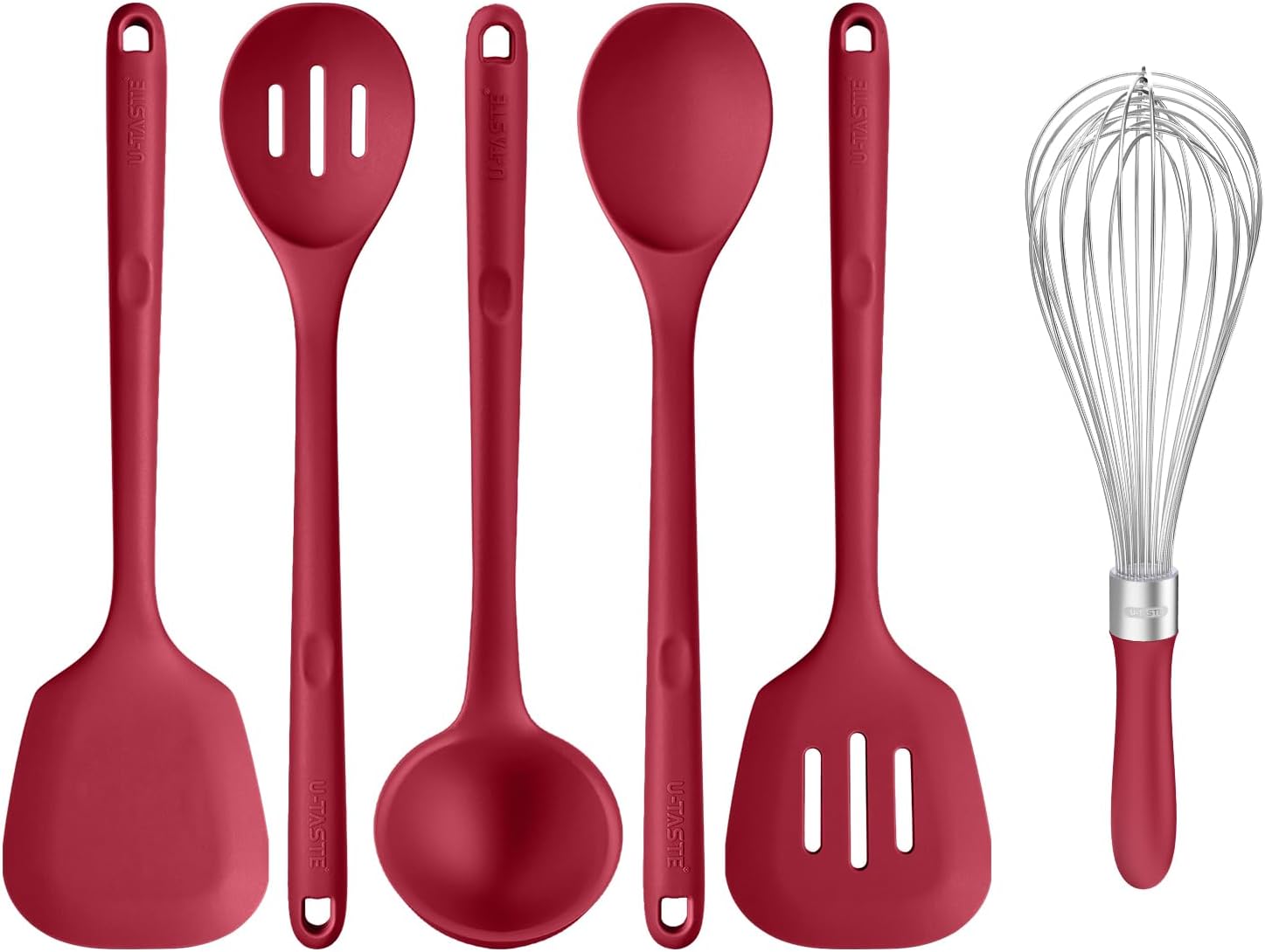 Amazon.com: U-Taste Heat Resistant Kitchen Cooking Utensils Set of 5 ...
