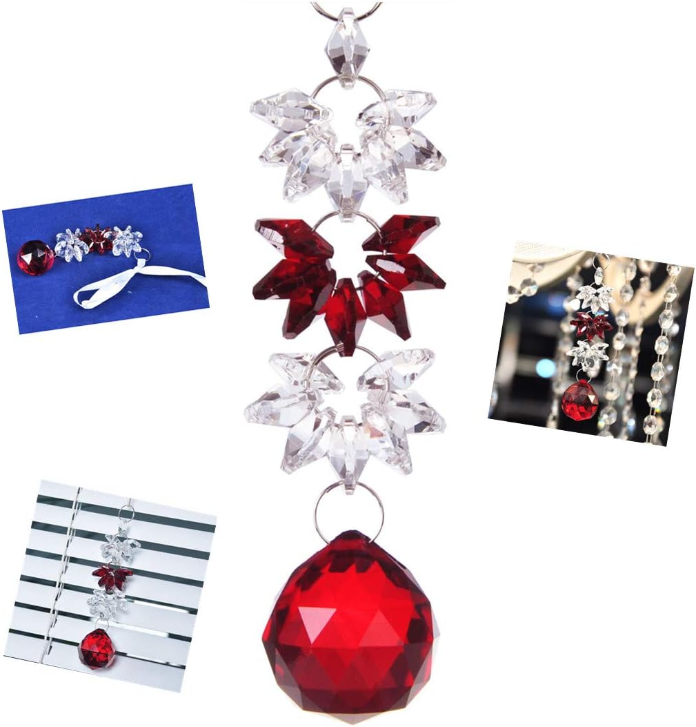 Amazon.com : H&D Chandelier Parts Crystal Ball Prism Pendant : Patio ...
