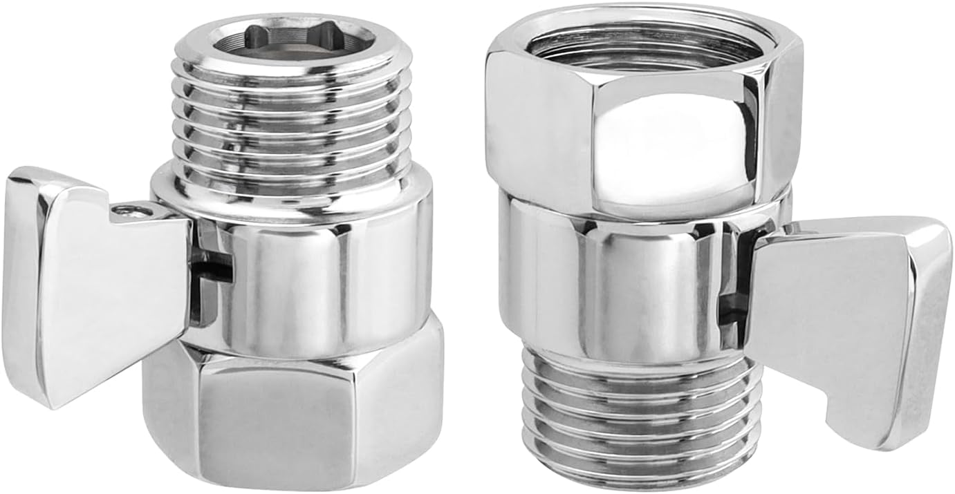 Bestgle 2 Packs Shower Head Shut-Off Valve, Water Flow Control On Off ...