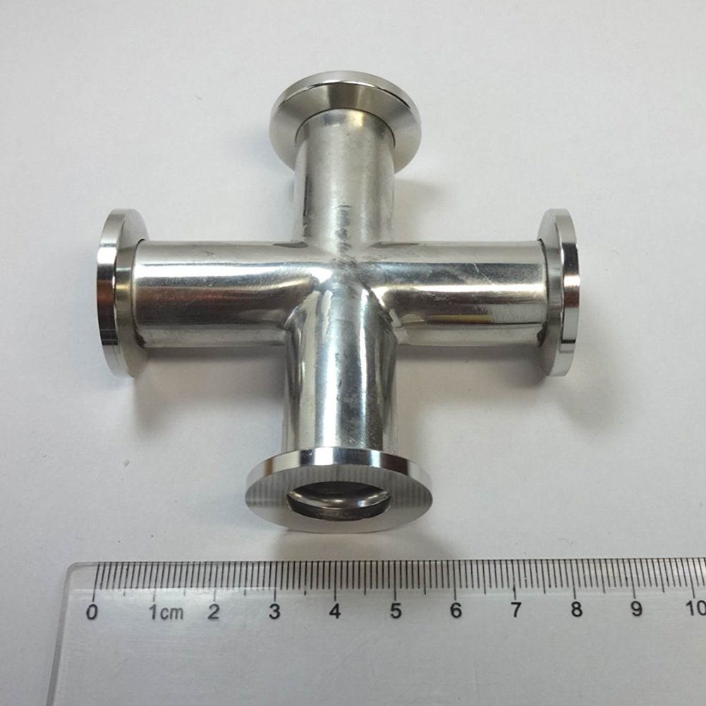 KF16 Flange Cross Adapter OEM Adapter Conical Reducer Flange Stainless ...