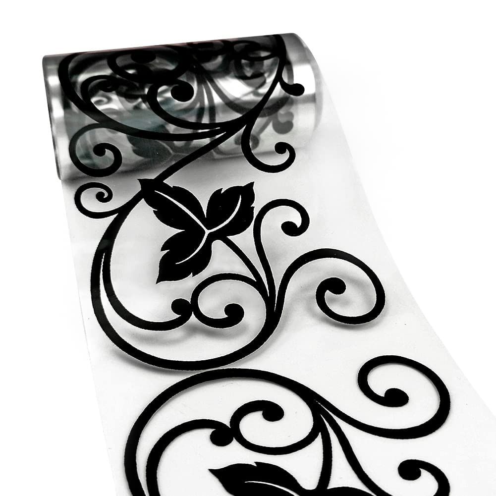 Black Lace Wallpaper Border Redesign Decoratie Stencil Distressed