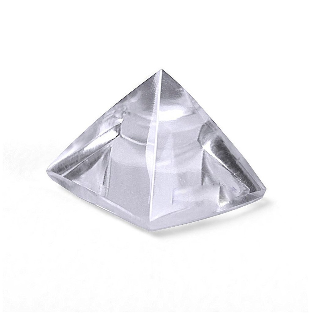 Shraddha Shree Gems Natural Quartz Crystal/Sphatik Pyramid 9 to 11 gm ...