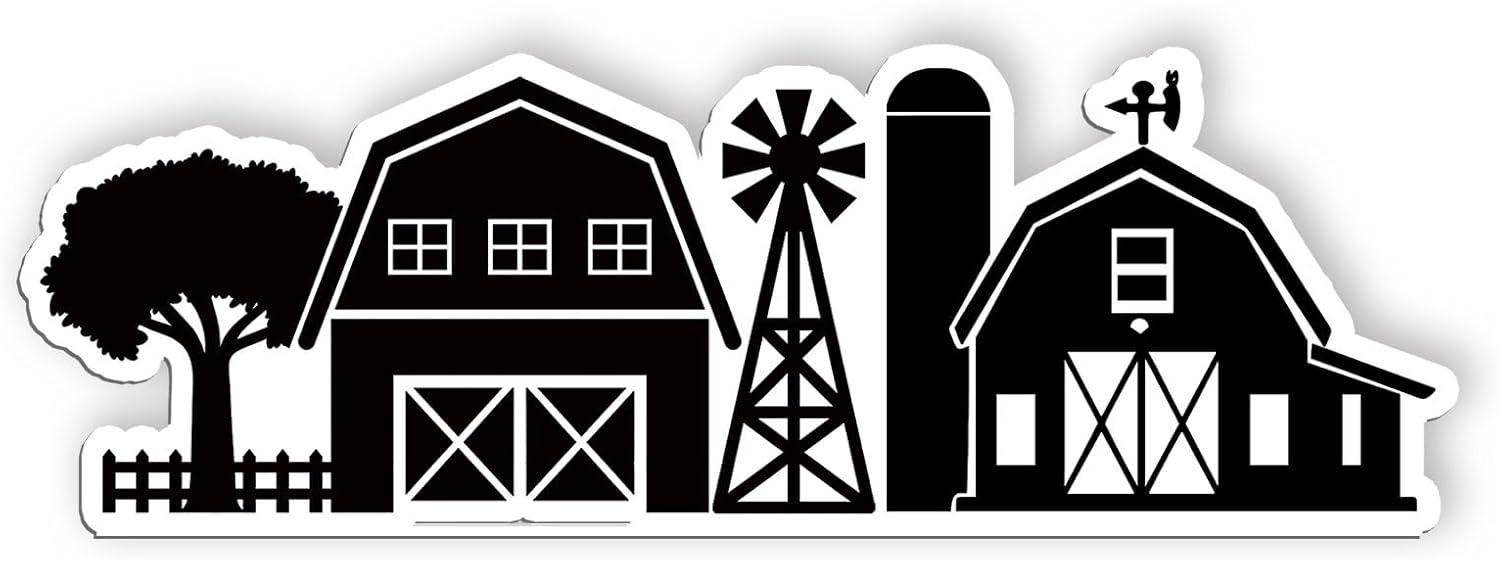 Amazon.com: Barnyard Farms Stickers Support Local Farms Love Stickers ...