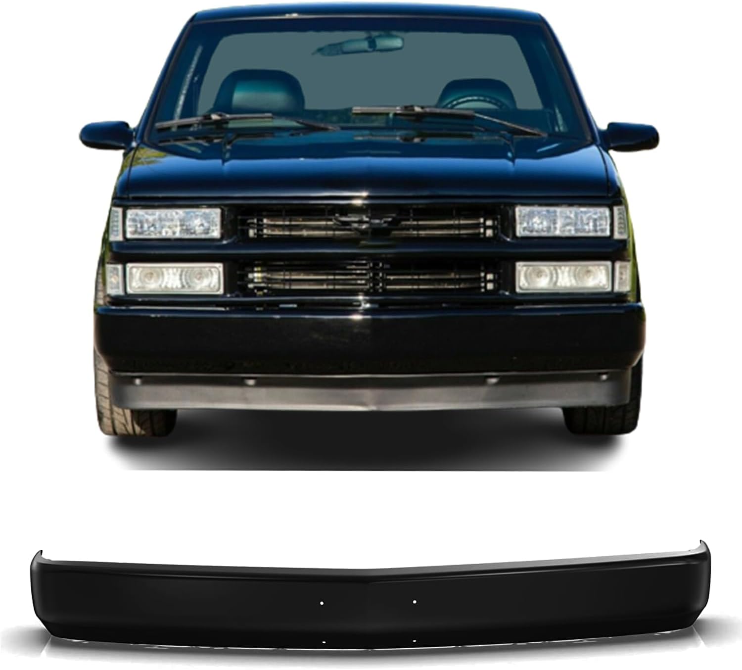 Amazon.com: QUALITYFIND Front Bumper Face Bar(Made in TAIWAN)For 1988-2000 Chevy & GMC C1500 ...