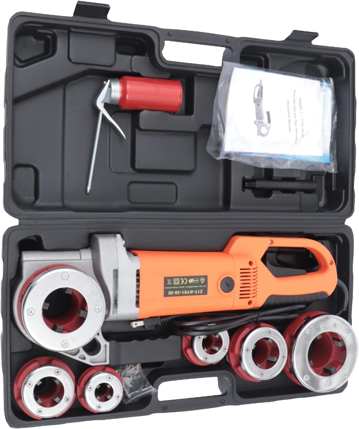 Pipe Threader 110V 2300W Electric Hand Held Pipe Threader Pipe ...