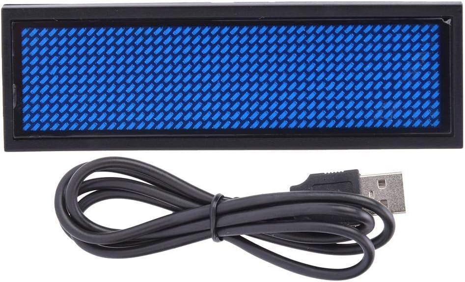 Amazon.com: Name Badge, Mini LED Digital Programmable Scrolling Name ...