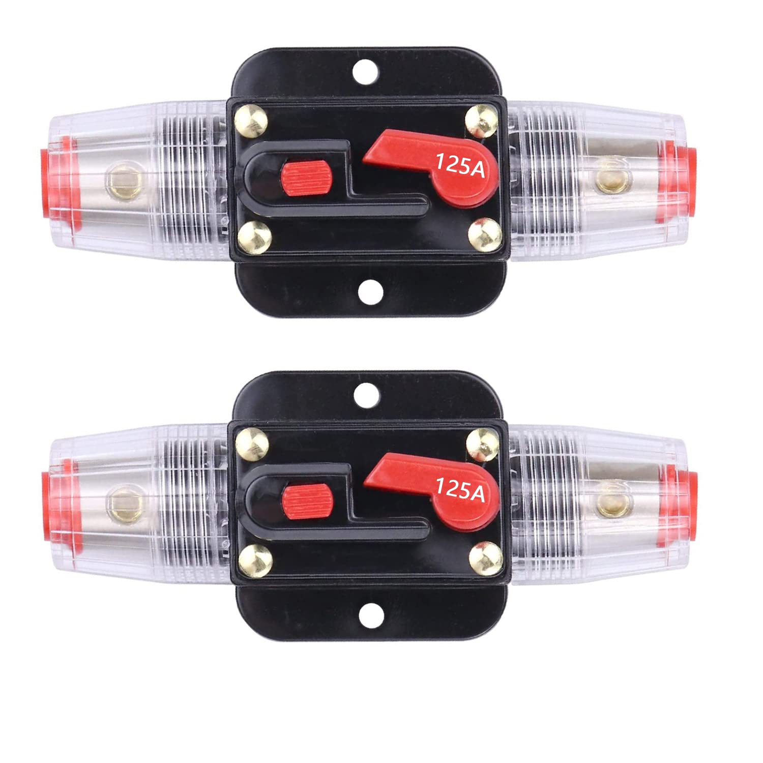 Buy ZOOKOTO 2 Pcs 12V-24V DC Fuse Holder 125A,Inline Circuit Breaker ...