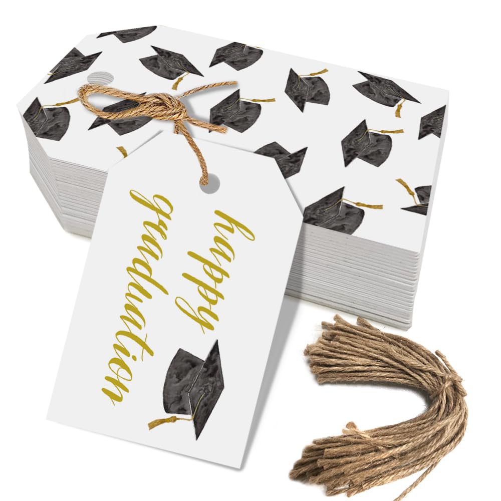 Amazon.com: 50 Pcs Graduation Gift Tags, Congrats Grad Party Favors ...