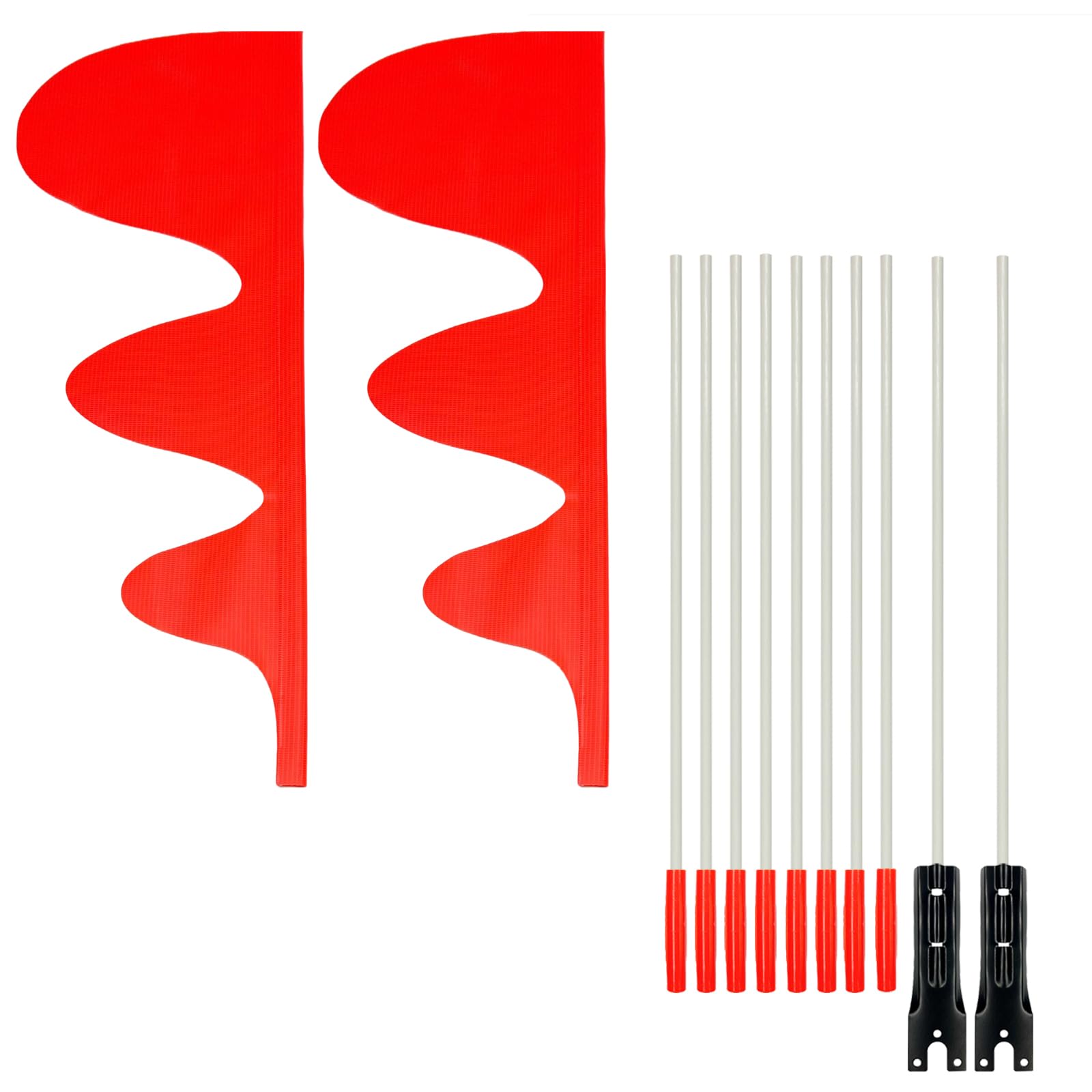 Amazon.com : 2 Pcs Wave Bike Flag/trike safety flags - High visibility ...