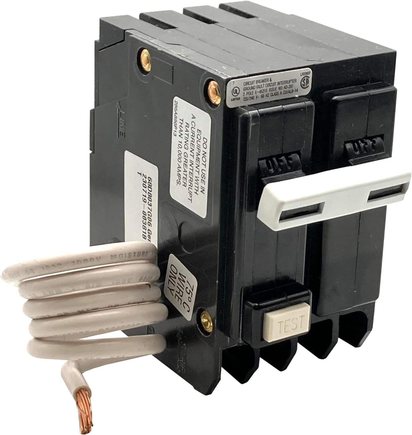 ABB Q-Line® THQL2150GFT 50A 240-Volts Double Pole Circuit Breaker • 50 Amp Double Pole Ground ...