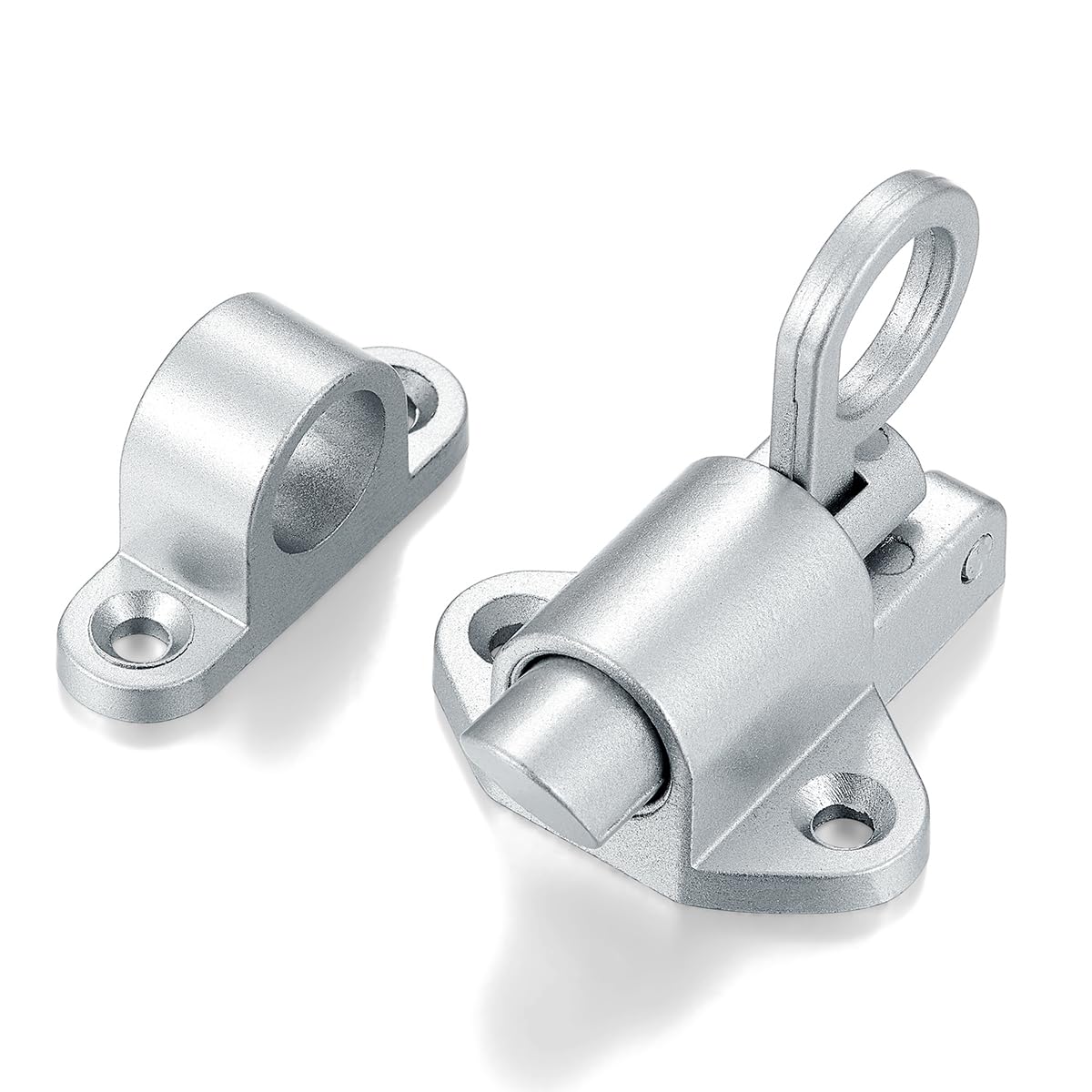 Amazon.com: Wocoe 3 Packs Silvery Spring-Loaded Latches - Aluminum ...
