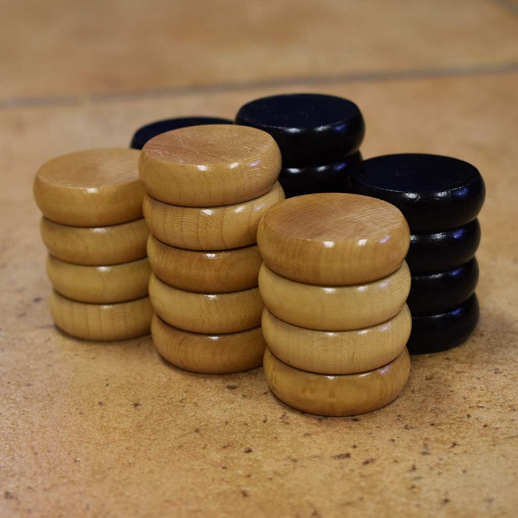 Amazon.com: 26 Tournament Size Crokinole Discs (Natural & Black) : Toys ...