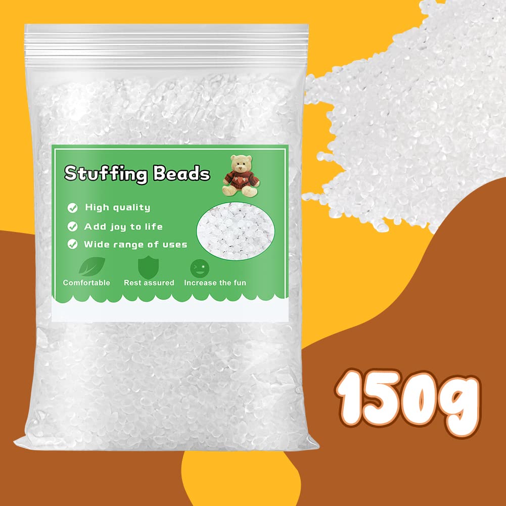 Snapklik.com : White Stuffing Beads, Elastic Transparent Fill, Bean Bag ...