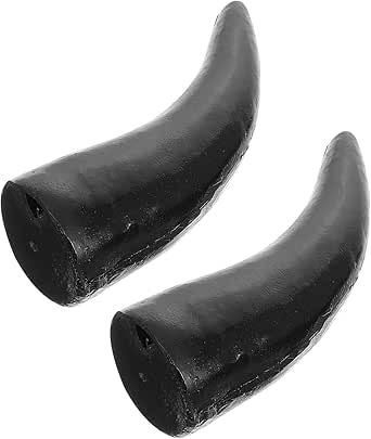 Amazon.com: VOSAREA 1 Pair Plastic Ox Horn Headdress Bulls Horns Mini ...