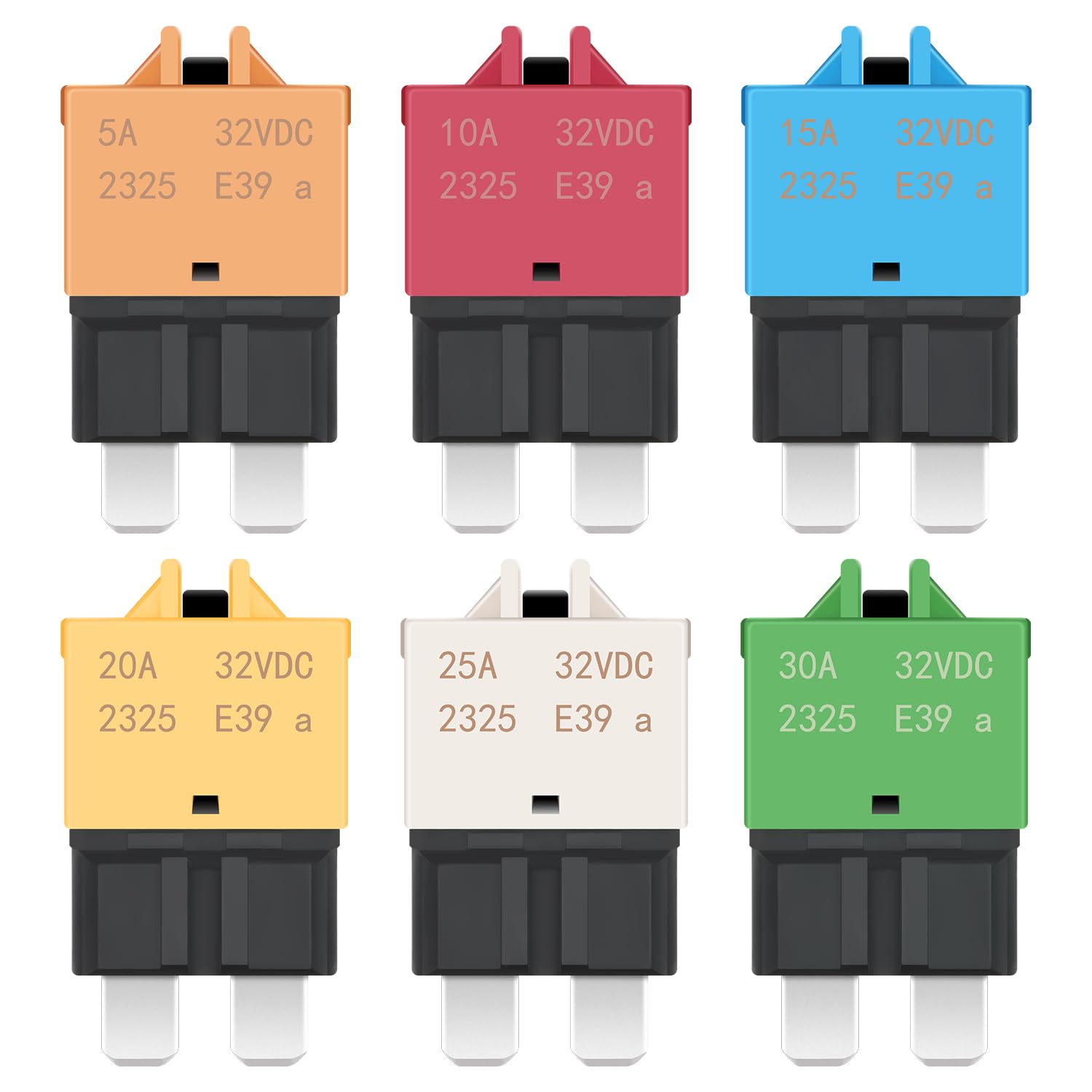 Amazon.com: Nilight 6PCS Circuit Breaker Manual Resettable Fuse ...