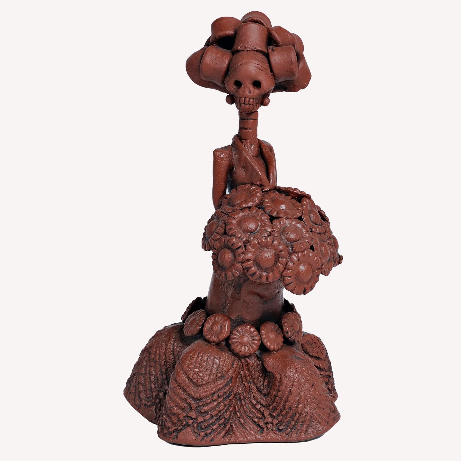 Buy Catrina Beatriz in Rust-Day of the Dead Catrina- Clay Sculpture ...