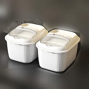 Amazon.co.jp: Rice Box, 33.1 lbs (15 kg), Rice Stocker, Compact, House ...