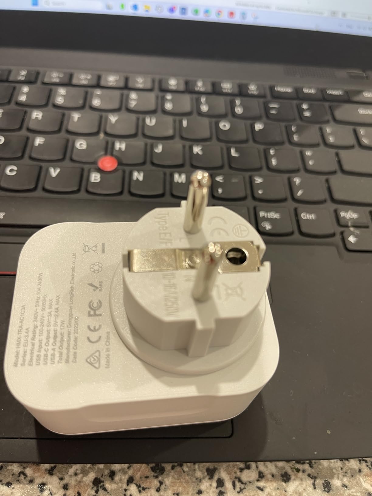 HEYMIX AU to EU Travel Adapter, AUS to European Travel Plug, European ...