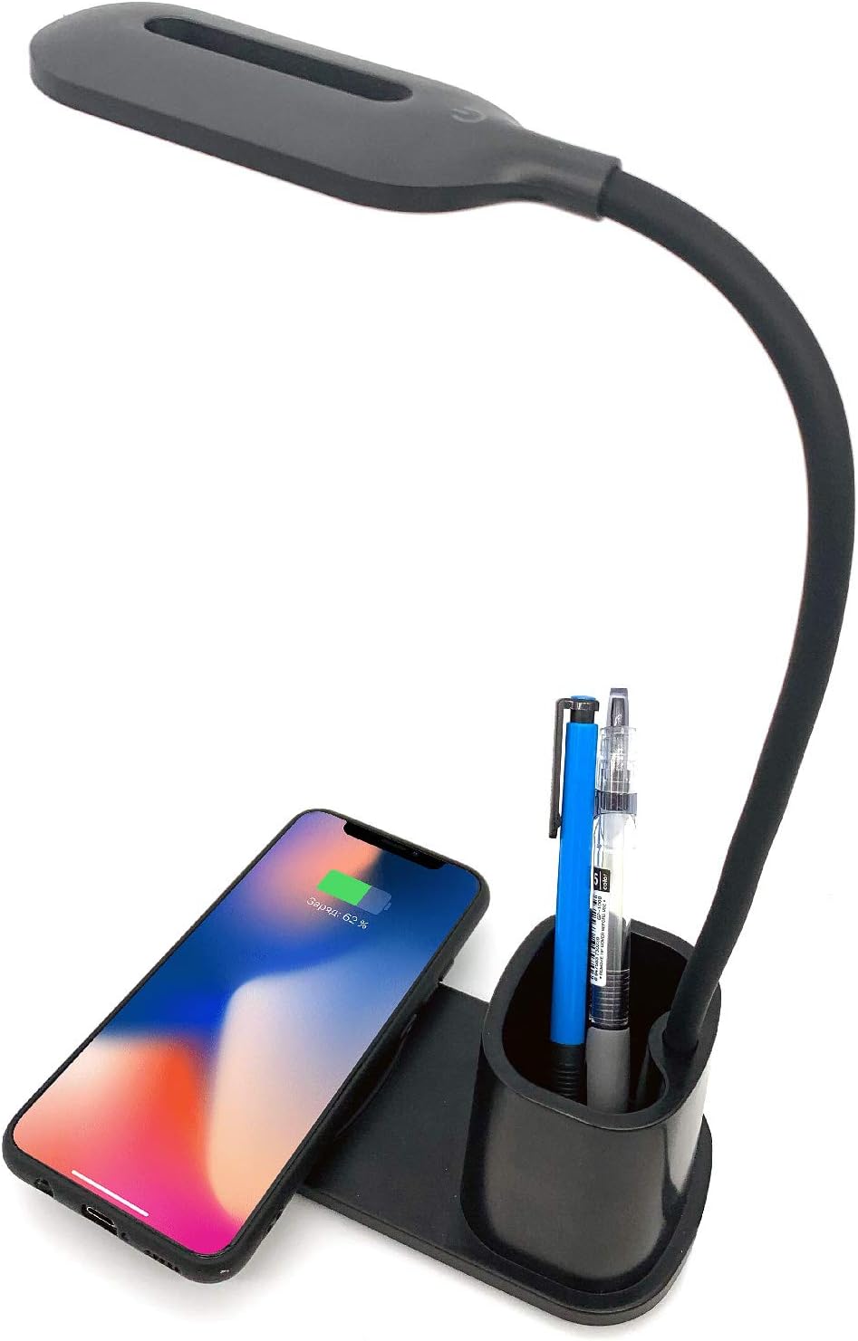 Deke Home 3 Brightness Level Dimmable LED Desk Lamp Wireless Charger ...