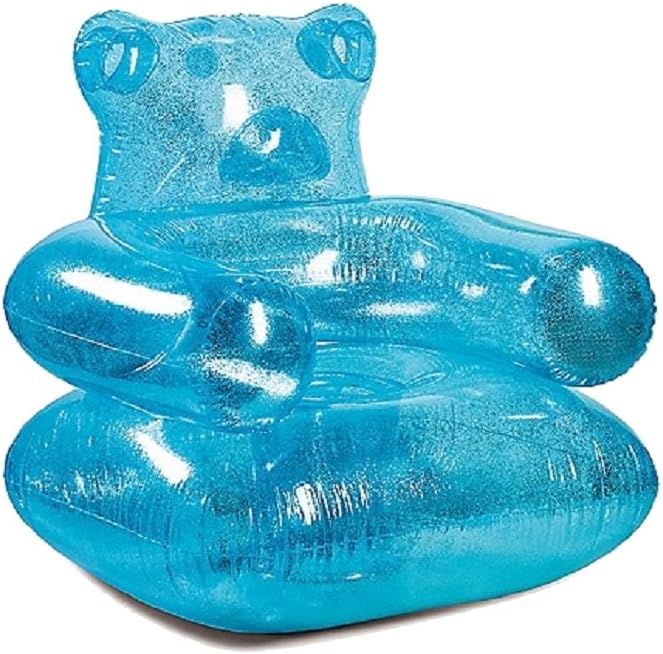 Justice for Girls Gummy Bear Inflatable Chair Blue : Amazon.com.au: Home