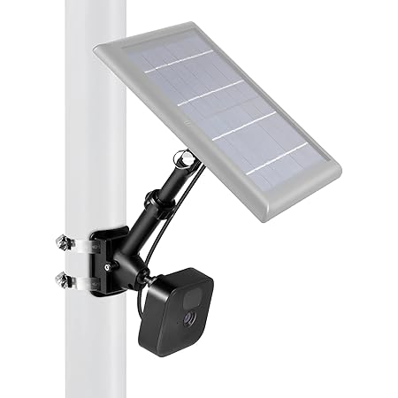 Amazon.com : Holicfun 2-in-1 Security Camera and Solar Panel Pole Mount ...