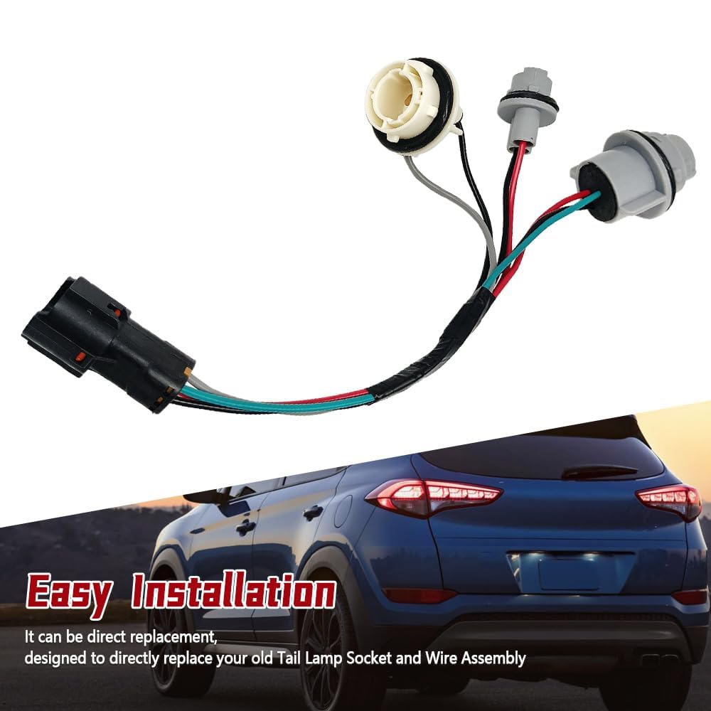 Snapklik.com : 6 Pin Tail Light Socket And Wire Fit For Hyundai Tucson ...
