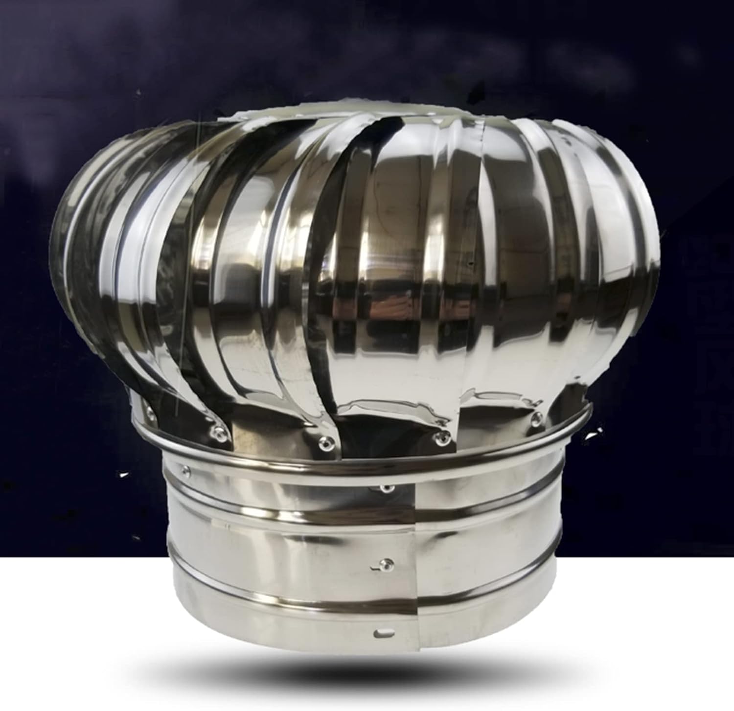 JUNGEDUI 304 Stainless Steel Rotating Chimney Cowl Cap, Turbine ...