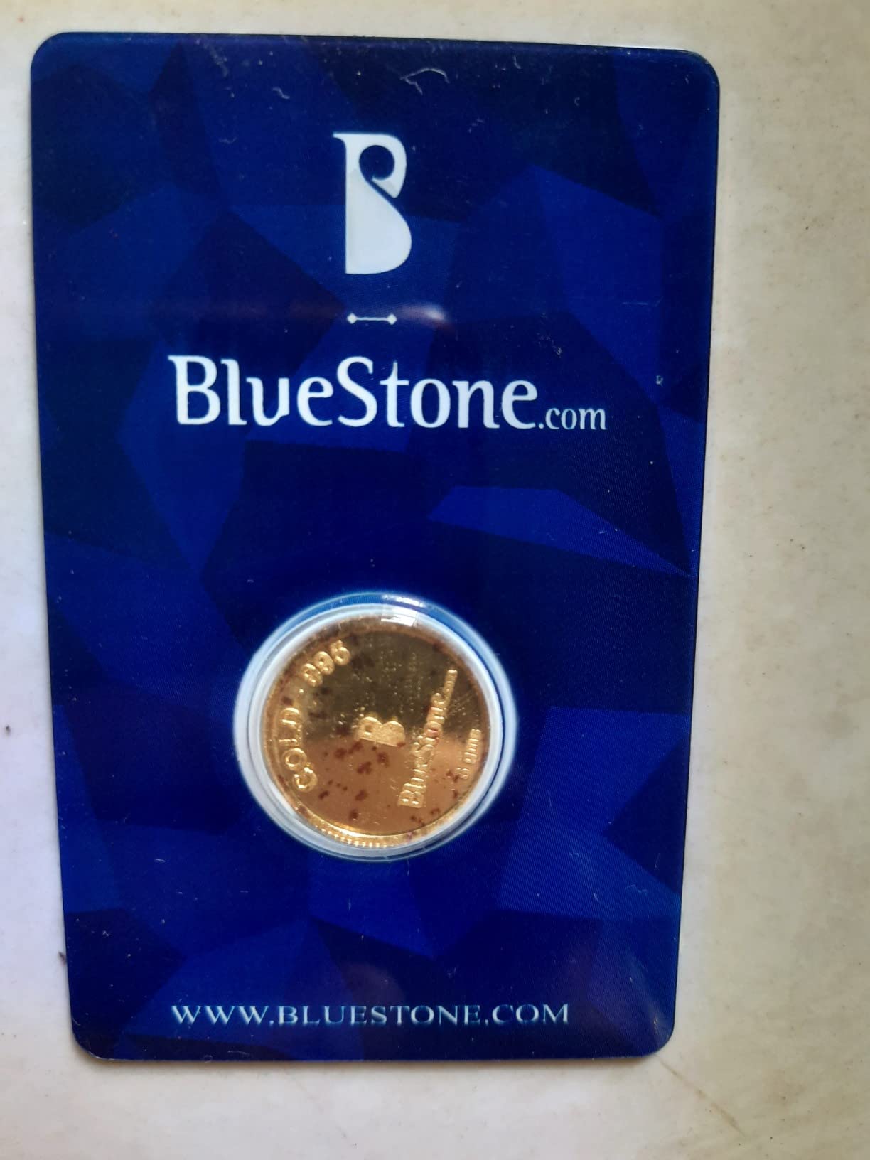 BlueStone BIS Hallmarked 5 grams 24k (995) Yellow Gold Precious Coin ...